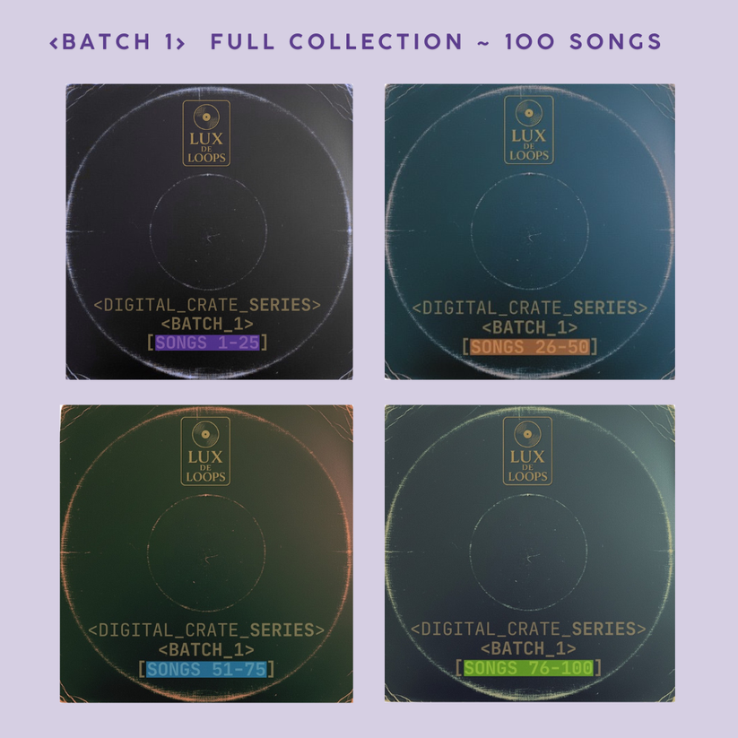 BATCH 1 - 100 SONGS - FULL COLLECTION – LUXDELOOPS